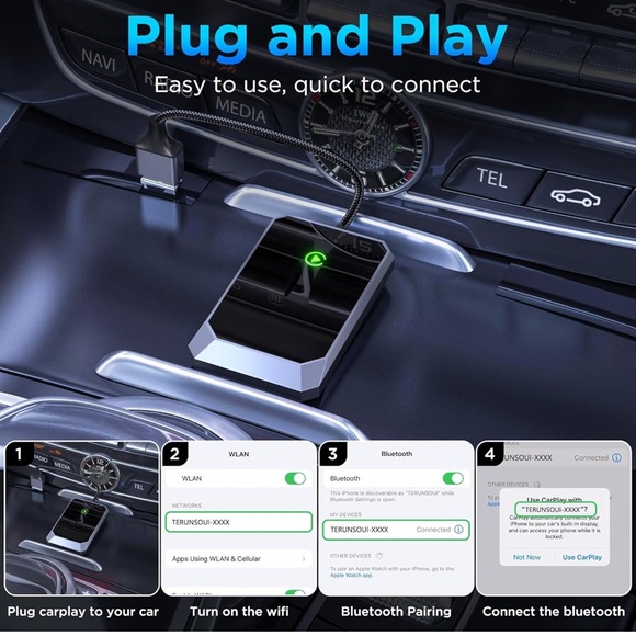 Car Audio, Video & GPS | Wireless Carplay Adapter | Poshmark